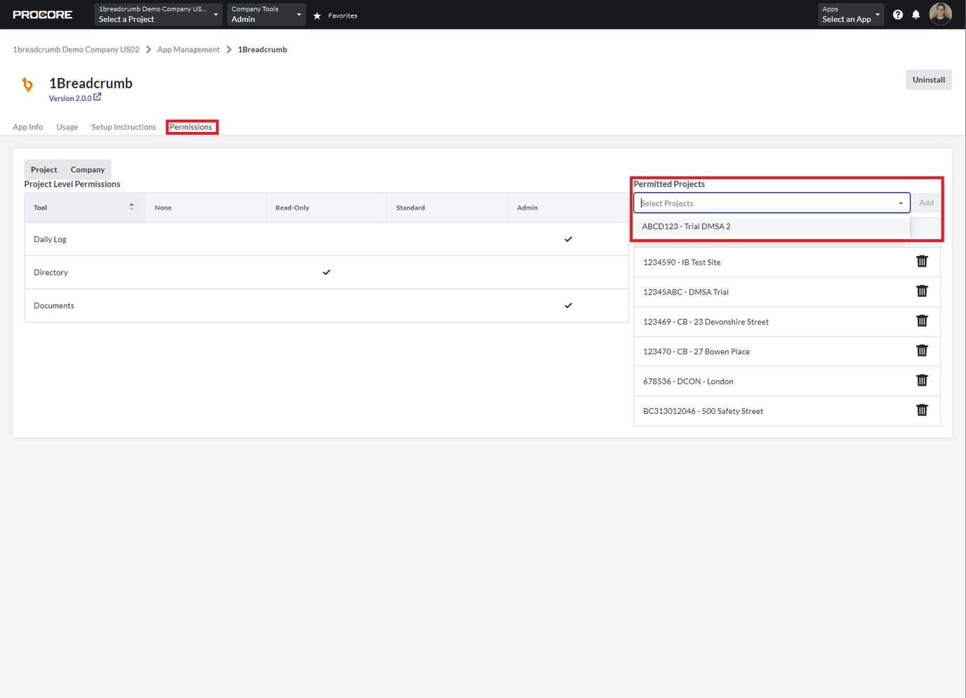 Manually Add Projects to 1Breadcrumb Manually Add Projects to 1Breadcrumb